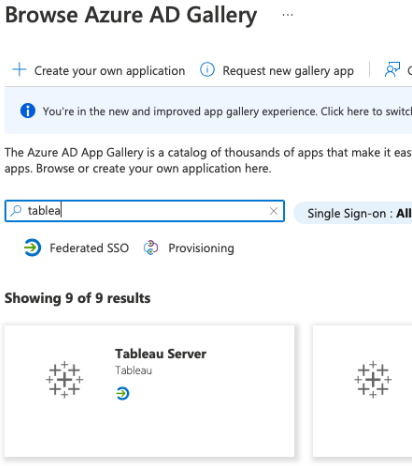 Azure AD SAML Set Up for Tableau