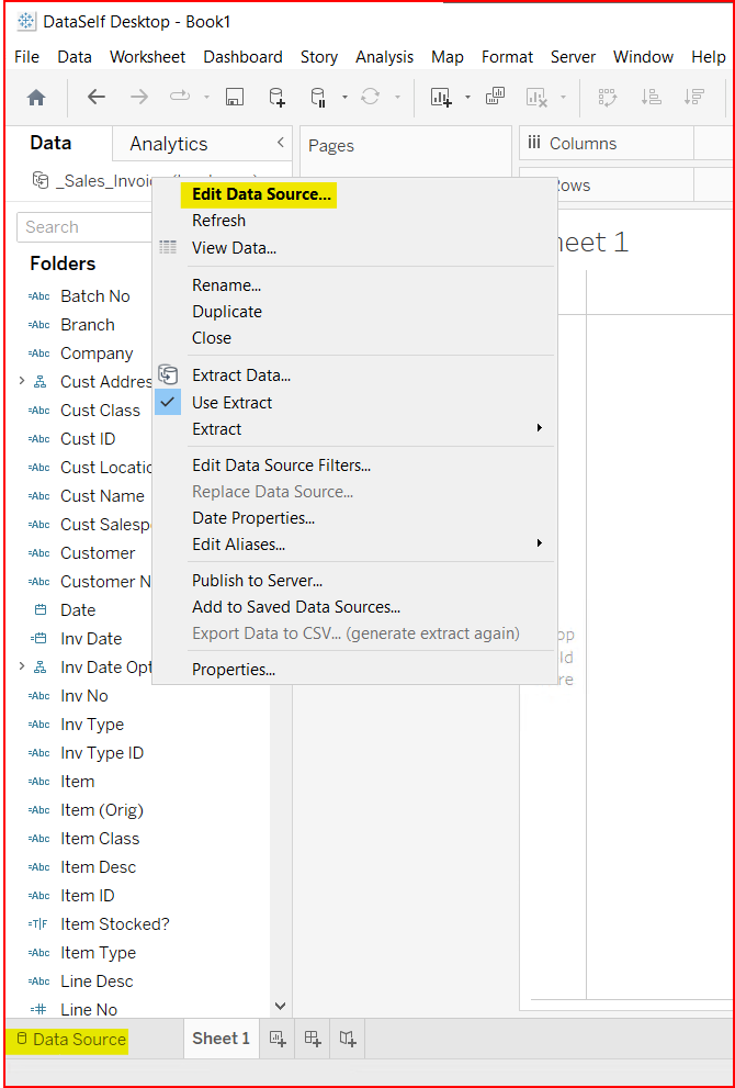 Opening Tableau Desktop/Creator and connecting to your site