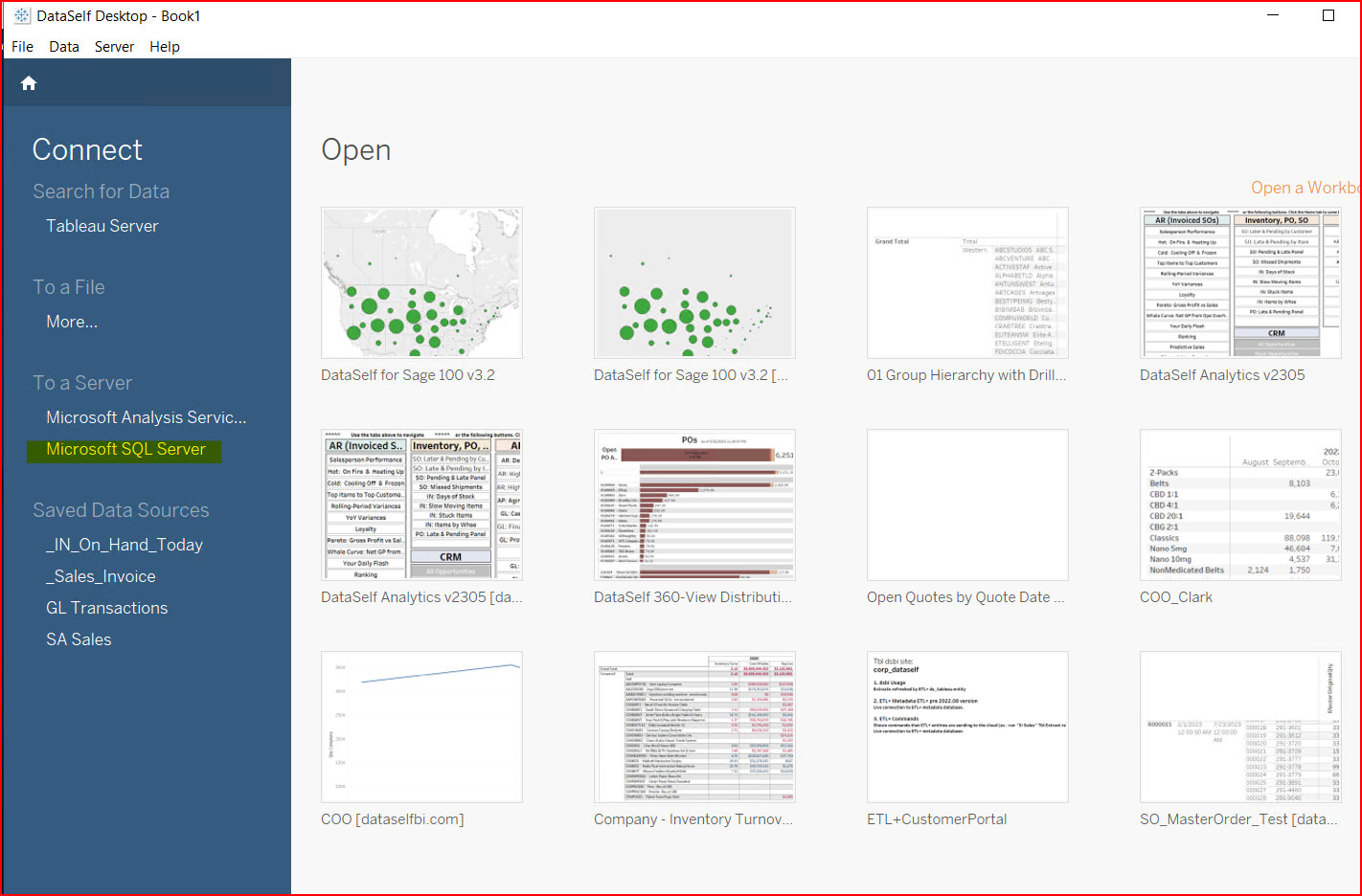 Creating a new Tableau Data Source (TDS)