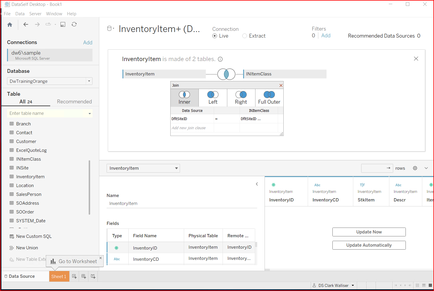 Creating a new Tableau Data Source (TDS)