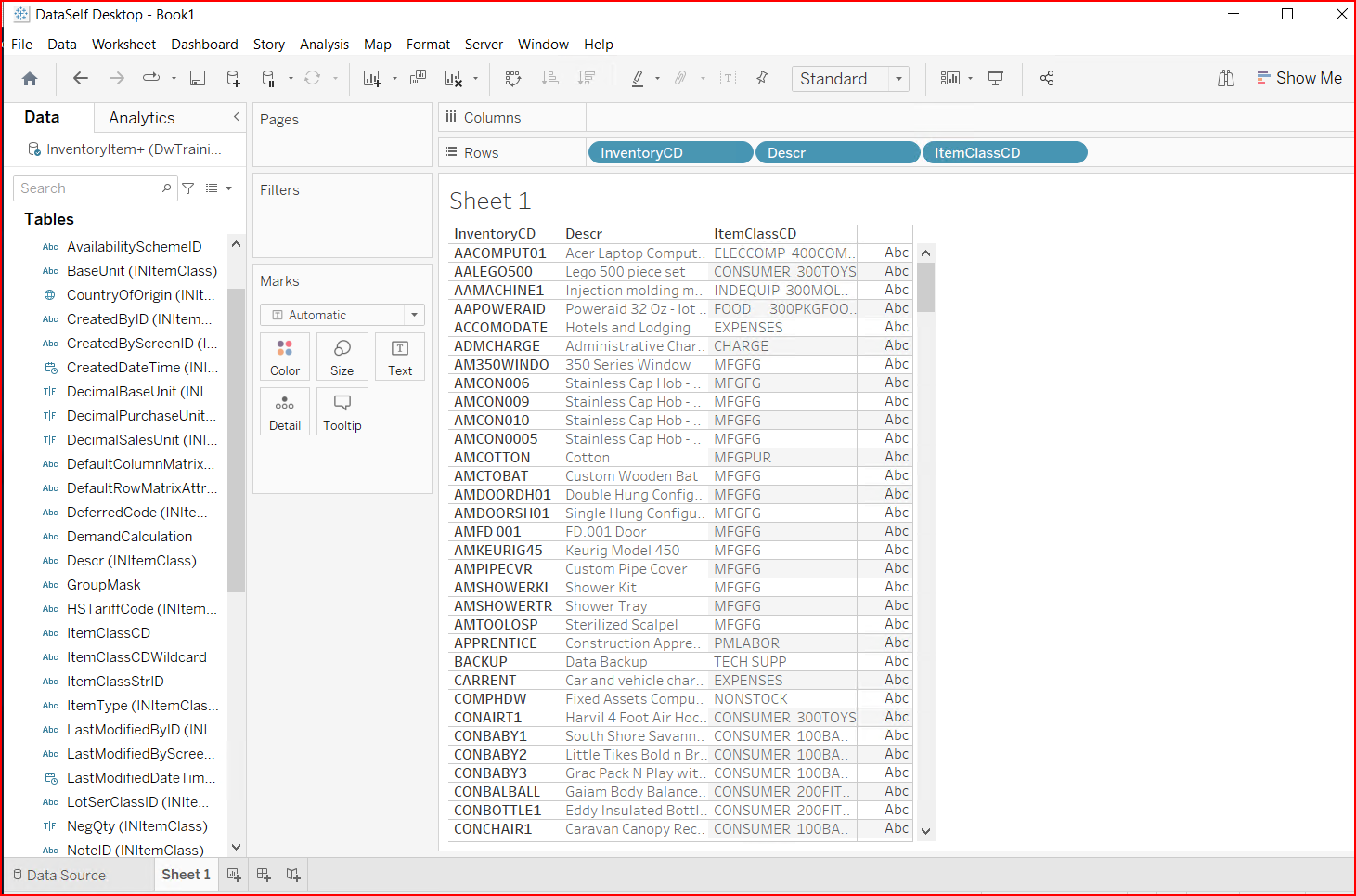 Creating a new Tableau Data Source (TDS)