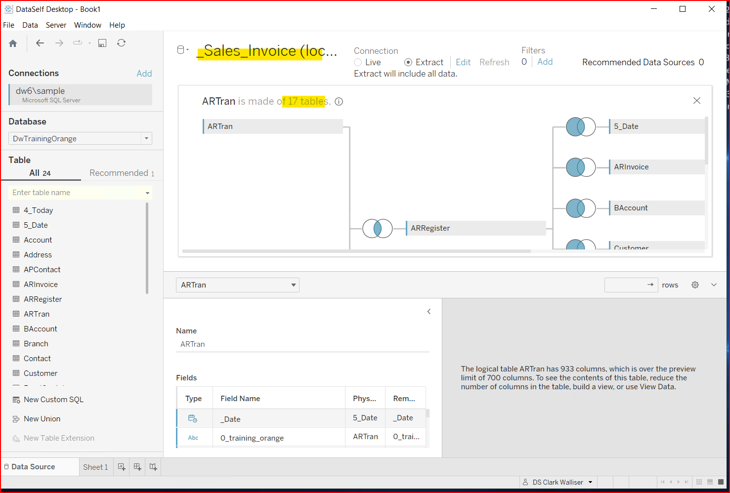 Connecting to Data Sources; SQL and Tableau