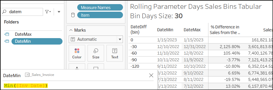 Using Bins in the Tableau Web App