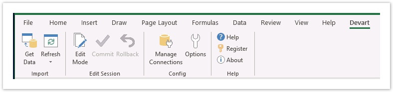 Devart for Excel Add-In
