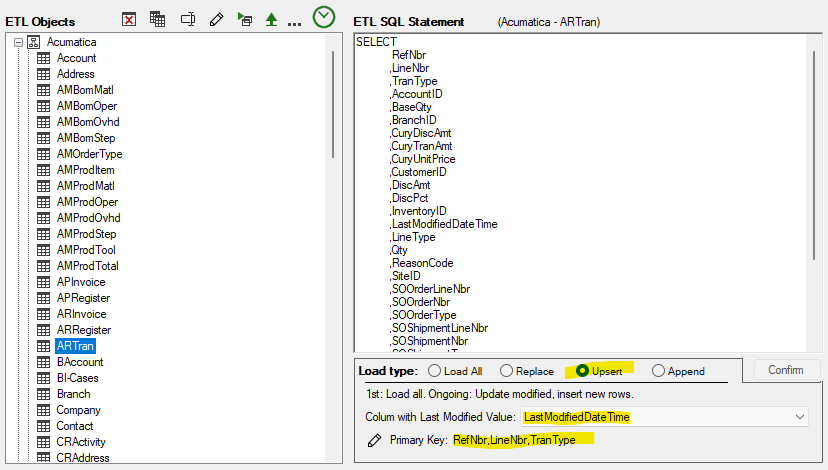 JAMIS Prime Pre-Mapped Data Warehouse Tables / GIs