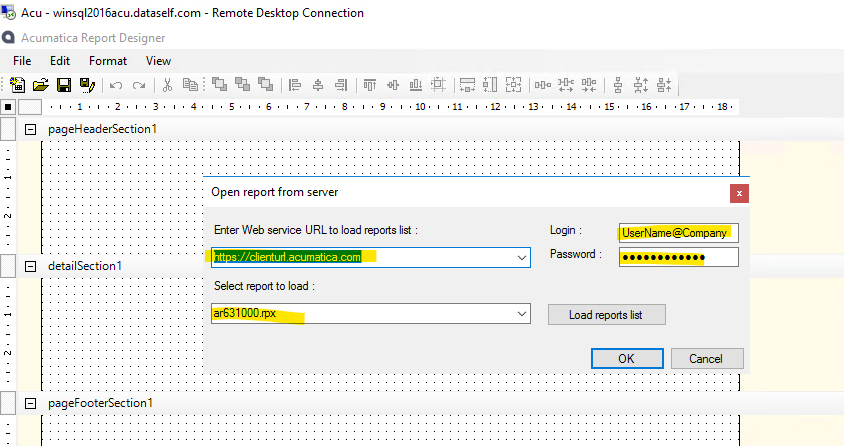 Acumatica Report Designer 101
