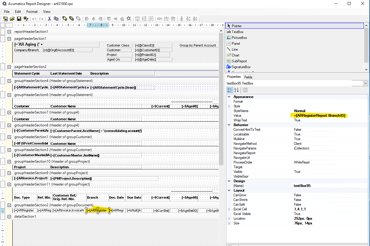 Acumatica Report Designer 101