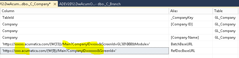 Acumatica Installation Setups
