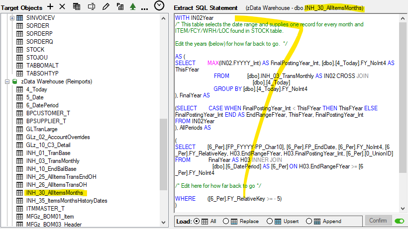 Sage X3 Pre-Mapped Data Warehouse Tables
